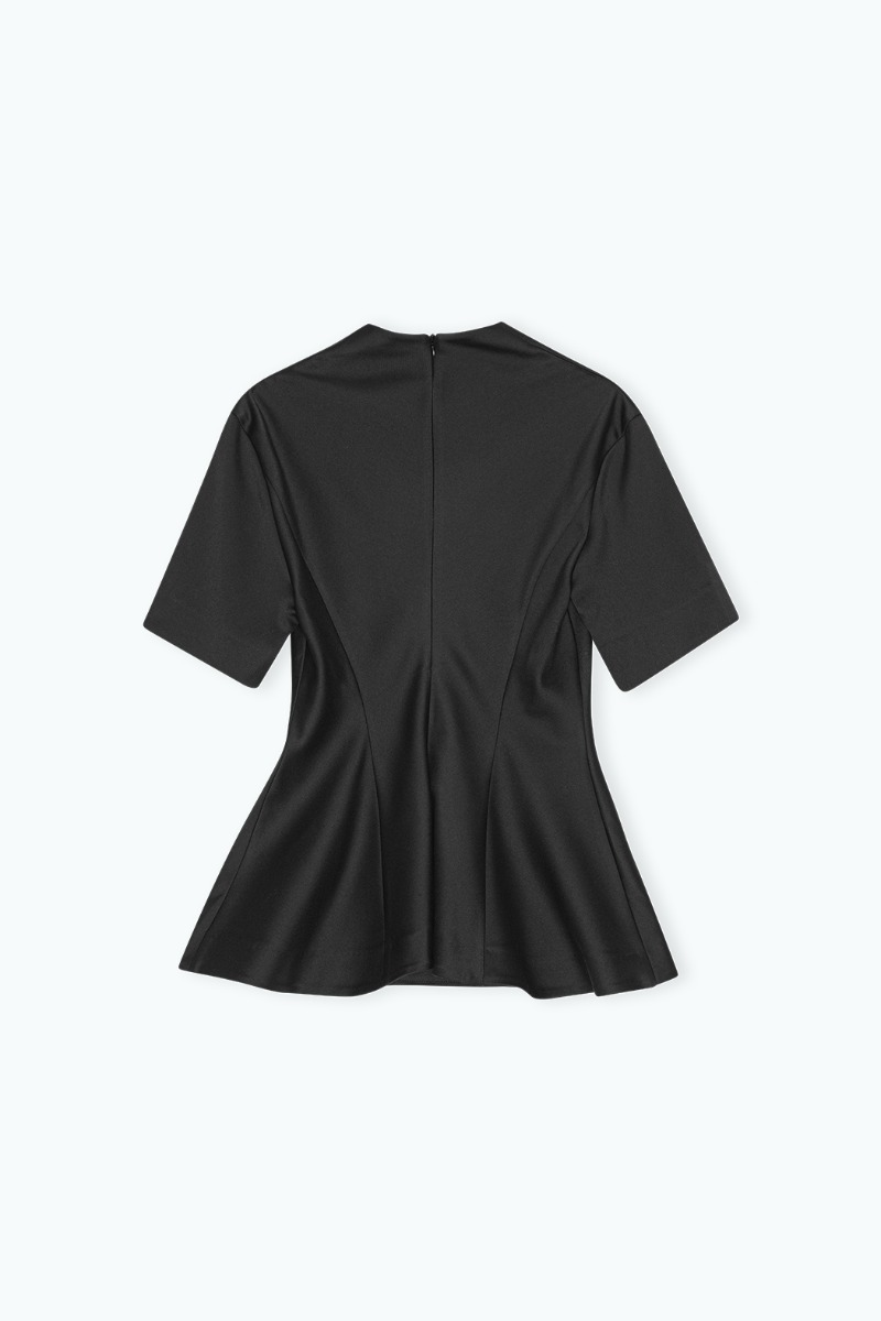 Suiting Peplum Top Black - REMAIN Birger Christensen
